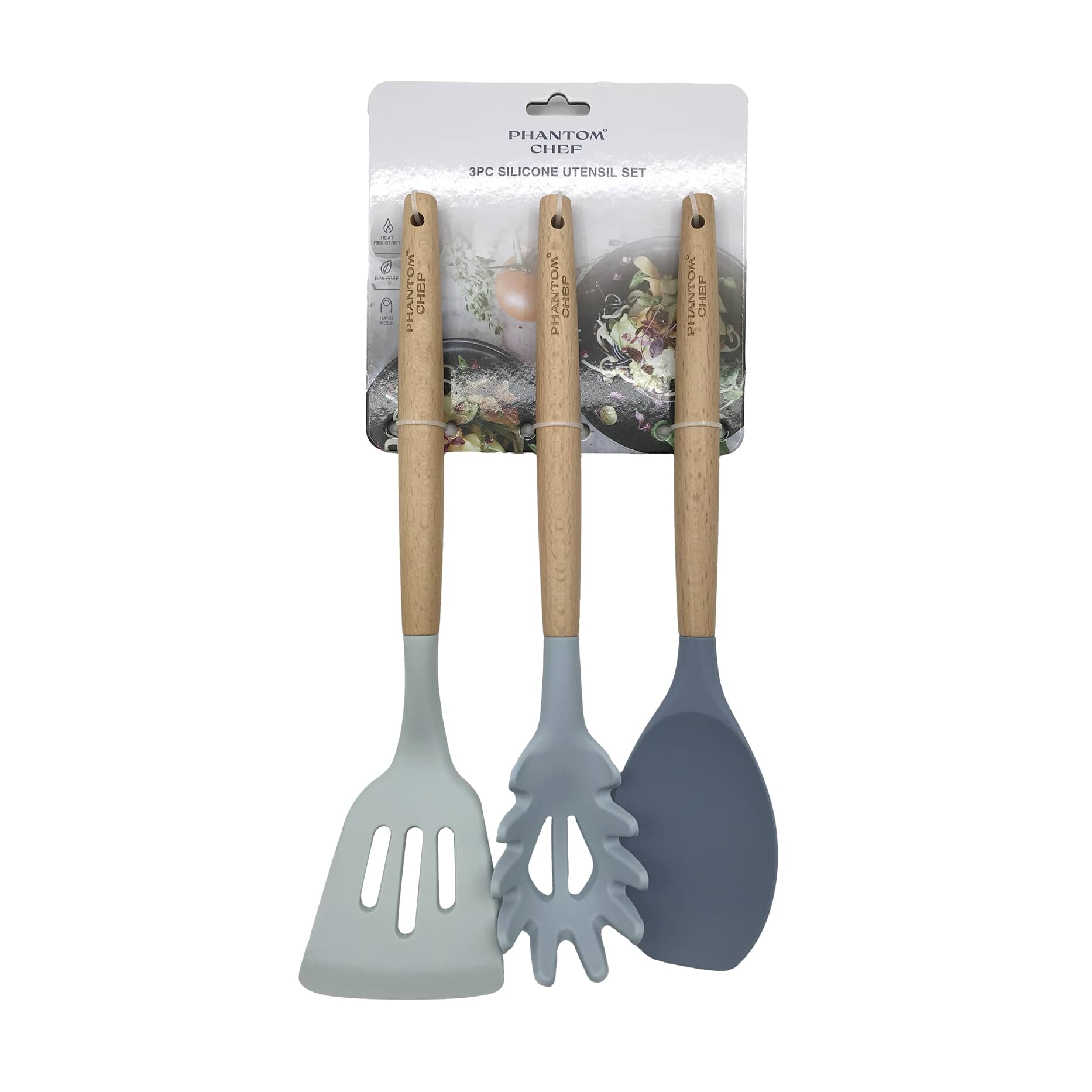 PHANTOM CHEF Slotted Silicone Utensil Set | Home Hardware