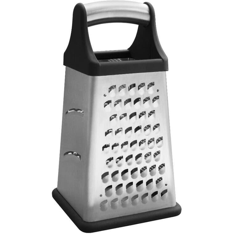 MOSAIC 4-Sided Stainless Steel Cheese Grater | Home Hardware MOSAIC 4-Sided Stainless Steel Cheese Grater | Home Hardware