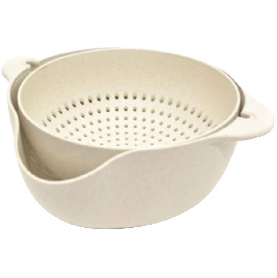 GOURMET ECO Small Plastic Colander & Bowl Set | Home Hardware
