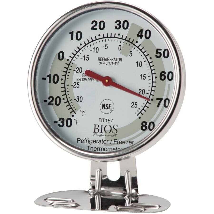 BIOS PROFESSIONAL Dial Fridge & Freezer Thermometer | Home Hardware