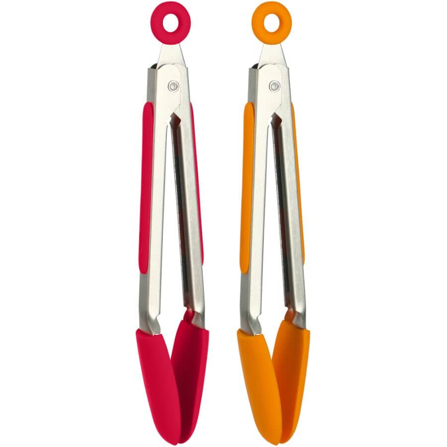 TRUDEAU Stainless Steel & Silicone Locking Taco Tongs | Home Hardware