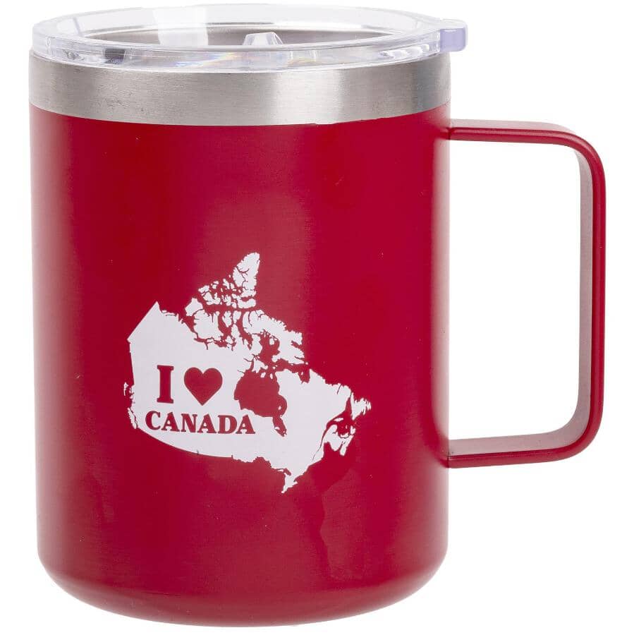 PURE Stainless Steel Canada Mug with Lid | Home Hardware