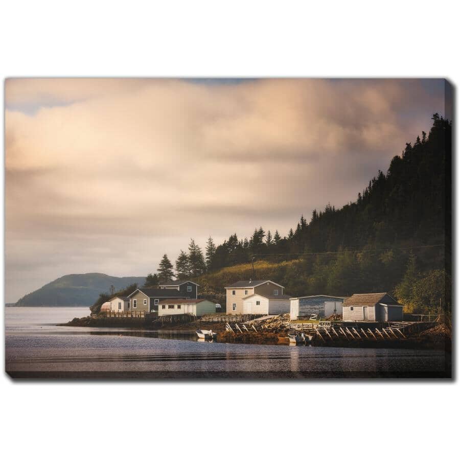 STREAMLINE ART 22" x 28" Glimmer Mountain Homes Wall Plaque | Home Hardware