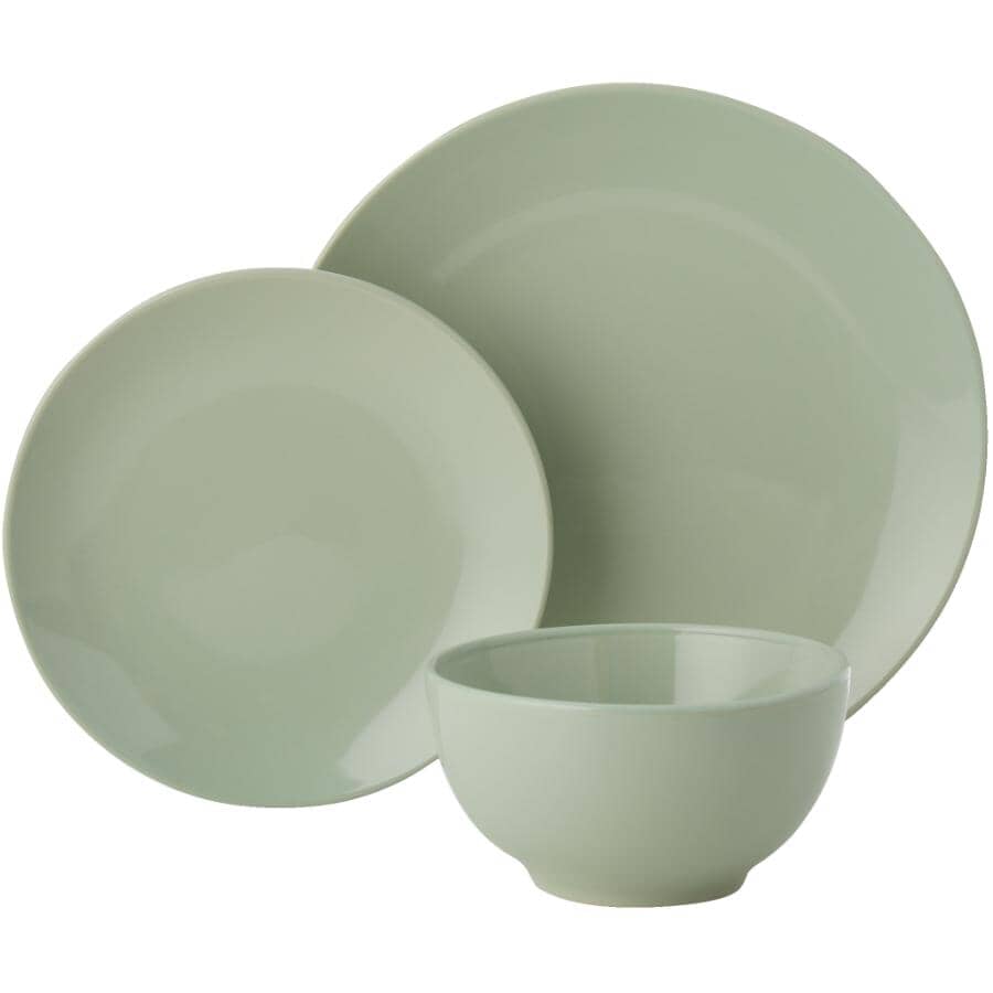 INSTYLE Light Green Stoneware Dinnerware Set | Home Hardware