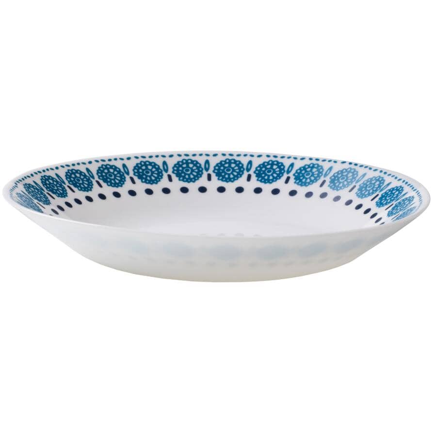 CORELLE Ensemble de bols en verre de 8,5 po, Azure Medallion, paquet de ...