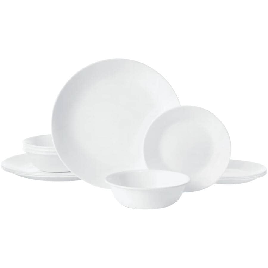 CORELLE 12 Piece Glass Dinnerware Set | Home Hardware