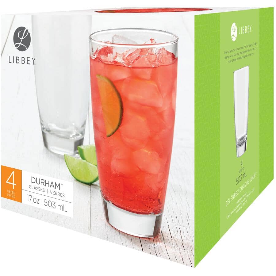 LIBBEY Durham Clear Heavy Base Cooler Glass Set | Home Hardware