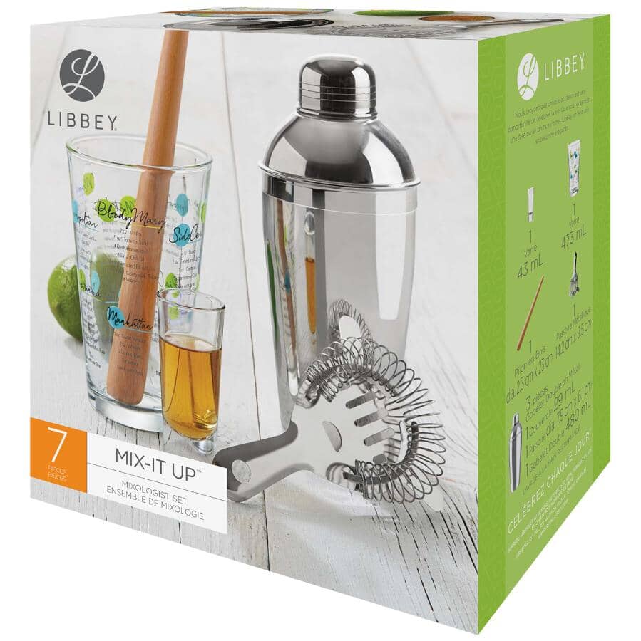 LIBBEY Mix it Up Bar Tool Set - 7 Pc | Home Hardware