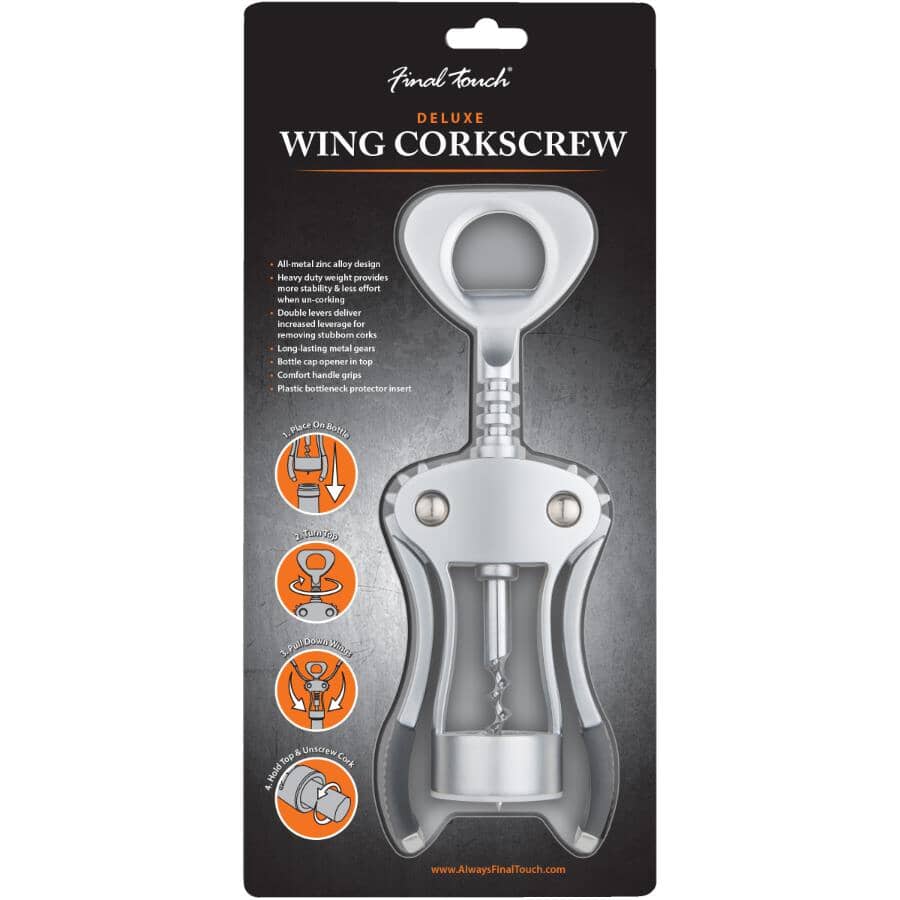 FINAL TOUCH Deluxe Wing Corkscrew | Home Hardware