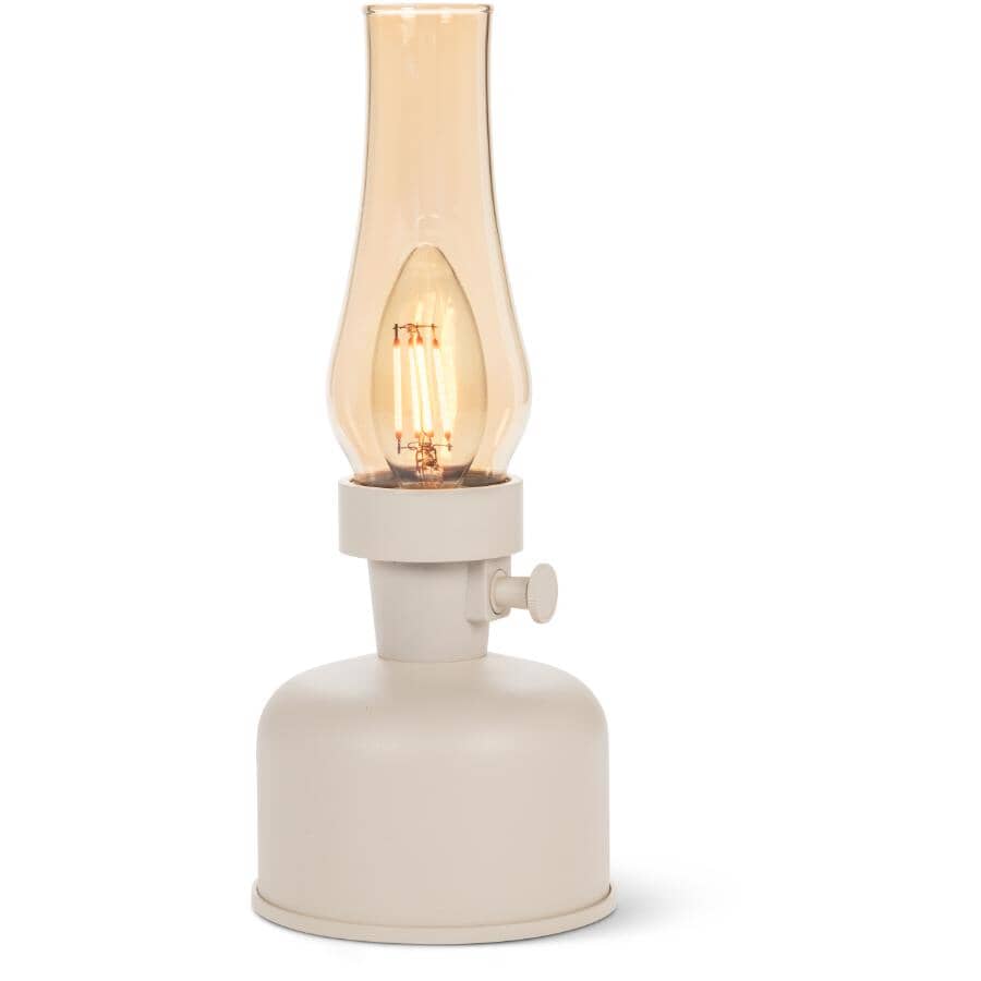 ABBOTT 10.5" LED Lantern Lamp with Lustre Chimney | Home Hardware