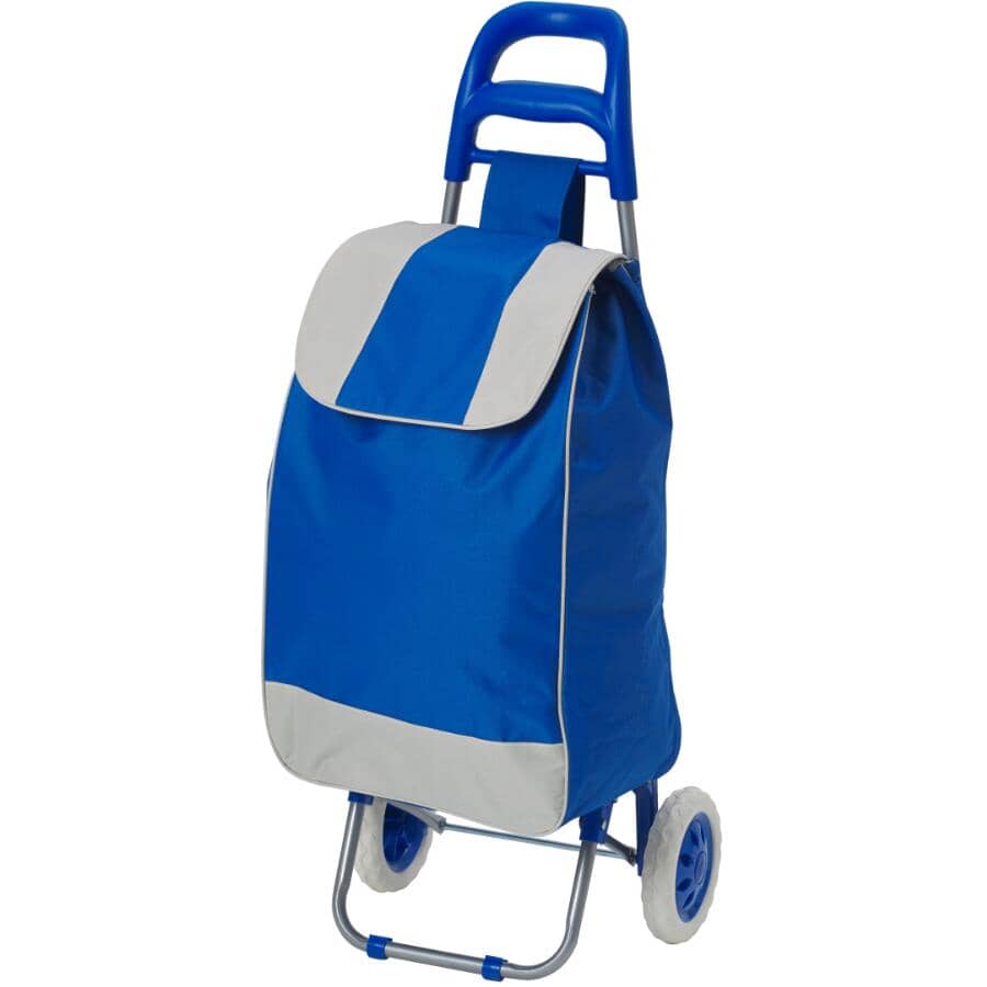 HOME ESSENTIALS 2-Wheel Foldable Shopping Cart with Bag | Home Hardware
