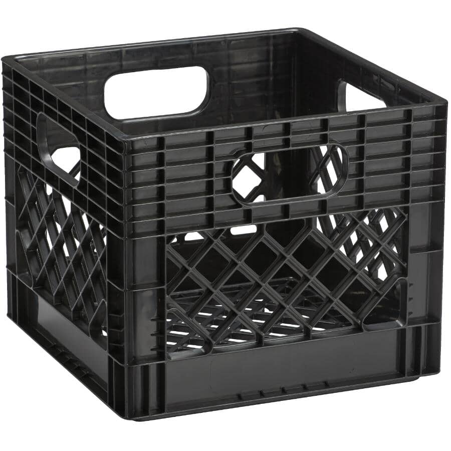 GSC TECHNOLOGY 13" x 13" x 11" Black Storage Crate | Home Hardware