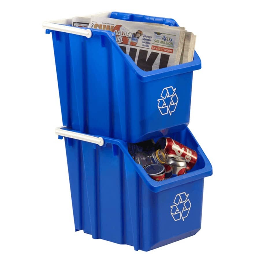 ORBIS 6 Gallon Blue Stackable Recycle Box | Home Hardware