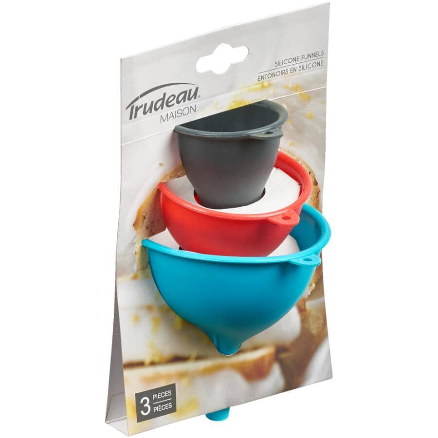 TRUDEAU Silicone Funnel Set - 3 Pc | Home Hardware