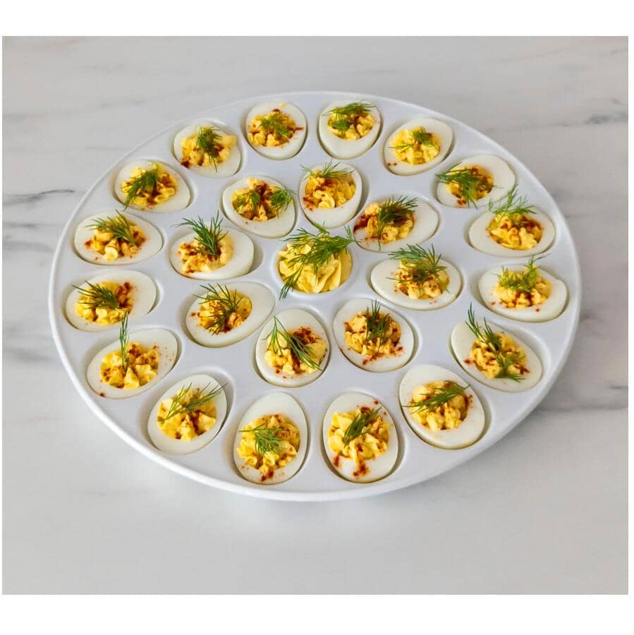 KITCHEN BASICS Porcelain Devilled Egg Tray | Home Hardware