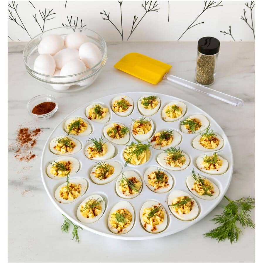 KITCHEN BASICS Porcelain Devilled Egg Tray | Home Hardware
