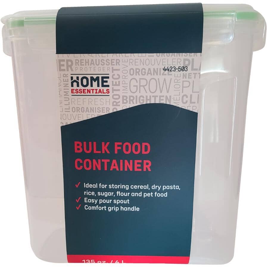 HOME ESSENTIALS Plastic Locking Lid Cereal Container | Home Hardware