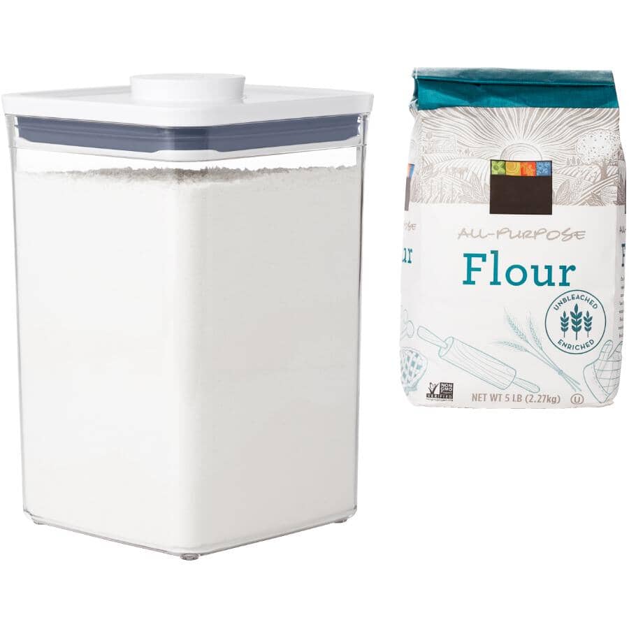 OXO POP Square Plastic Stackable Medium Container | Home Hardware