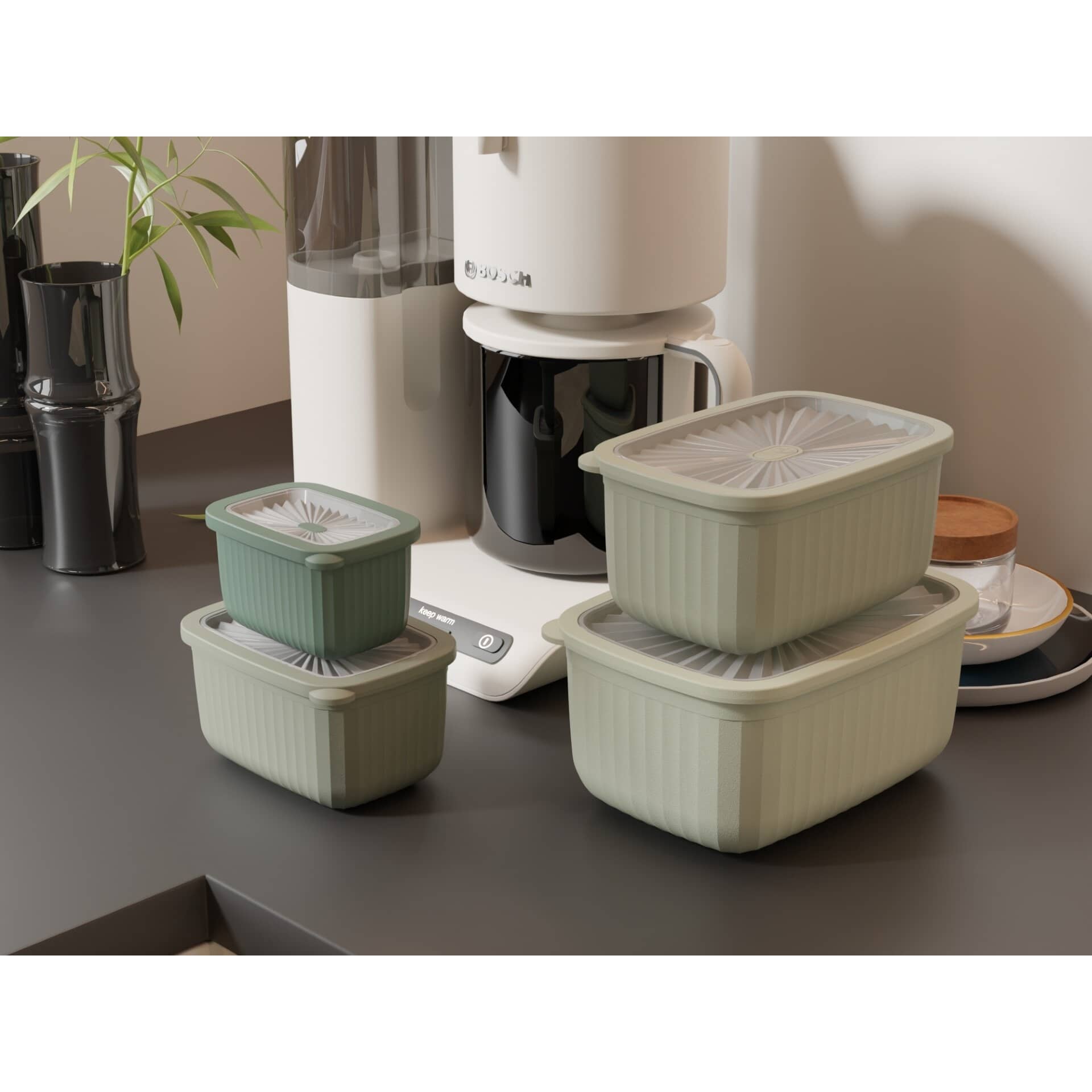 PHANTOM CHEF Rectangle Plastic Deep Container Set with Lids | Home Hardware