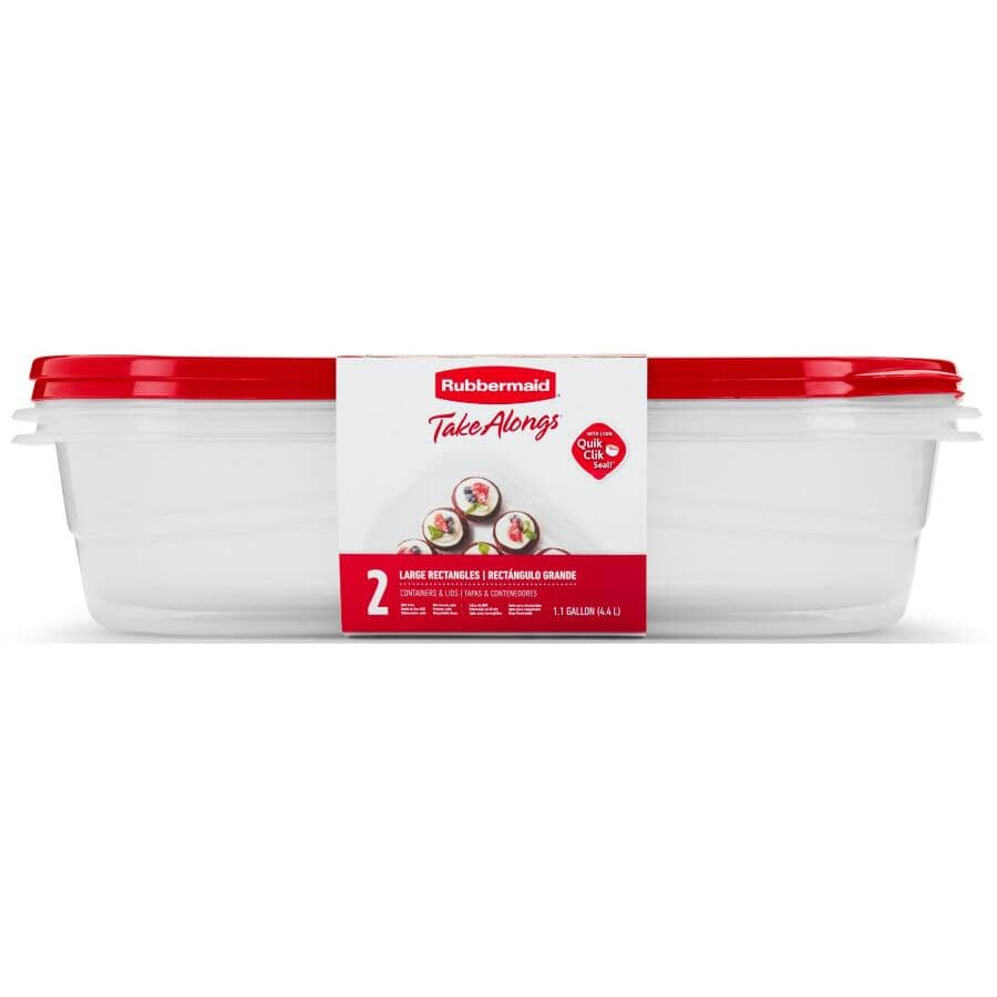 RUBBERMAID TakeAlongs Large Rectangle Food Containers | Home Hardware