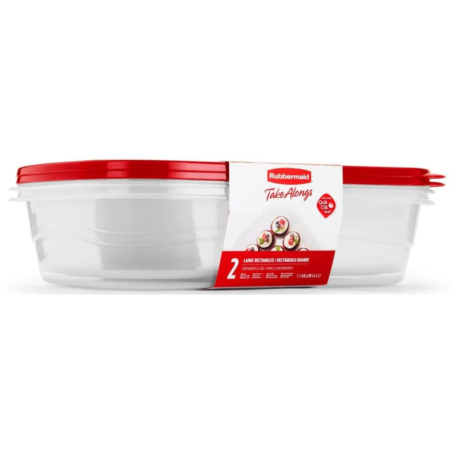 RUBBERMAID TakeAlongs Large Rectangle Food Containers | Home Hardware