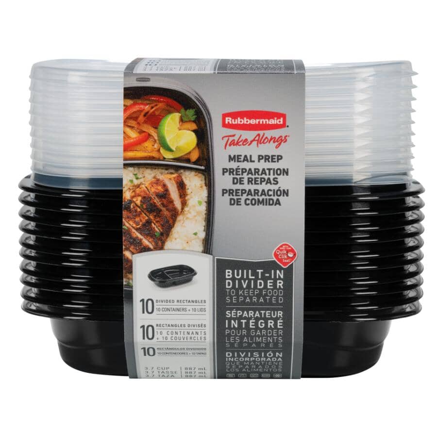 RUBBERMAID TakeAlongs Divided Rectangle Food Containers | Home Hardware