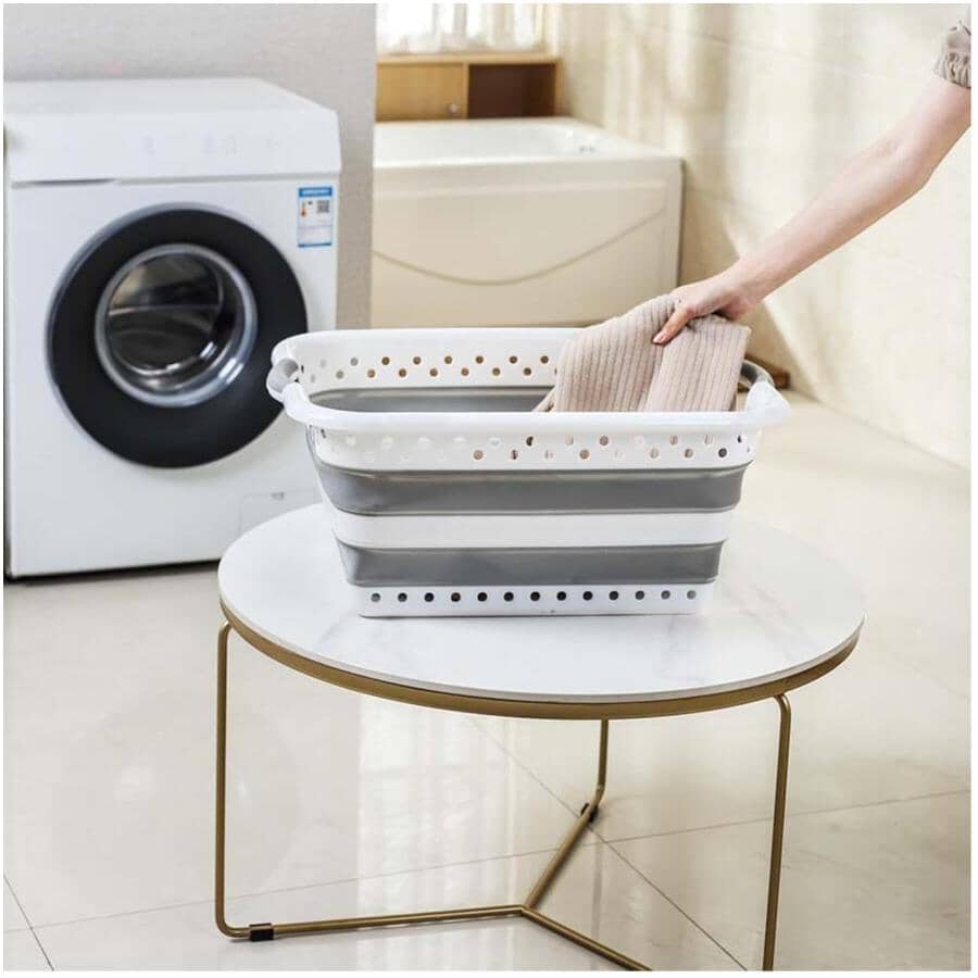 PHANTOM CHEF Collapsible Rectangular Laundry Basket | Home Hardware