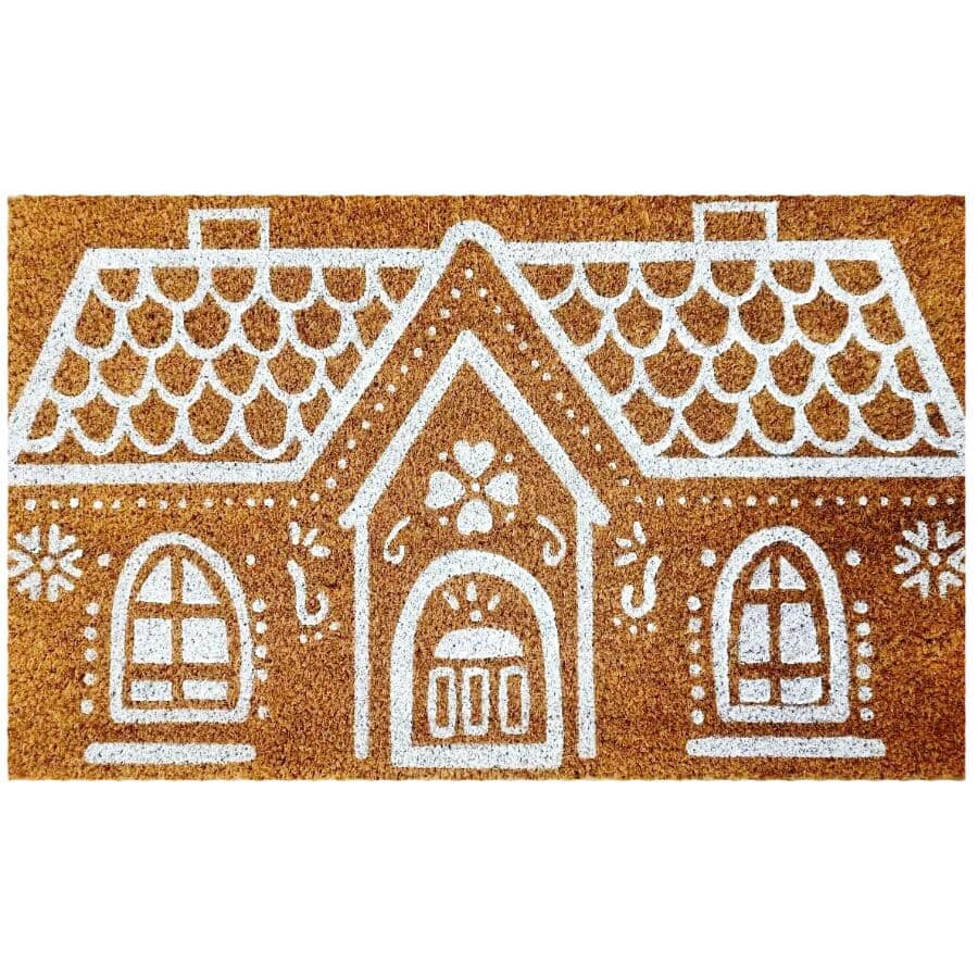 KOPPERS HOME Gingerbread House Coir Door Mat | Home Hardware
