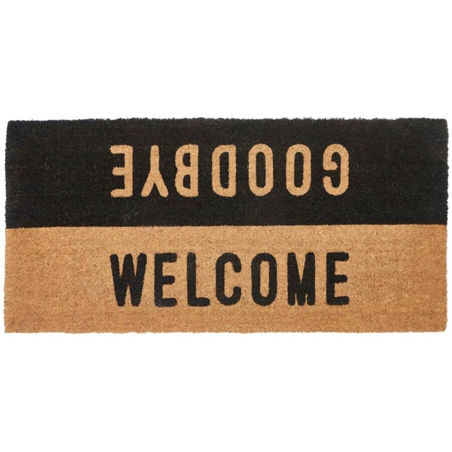 FHE Welcome Goodbye Coir Door Mat | Home Hardware