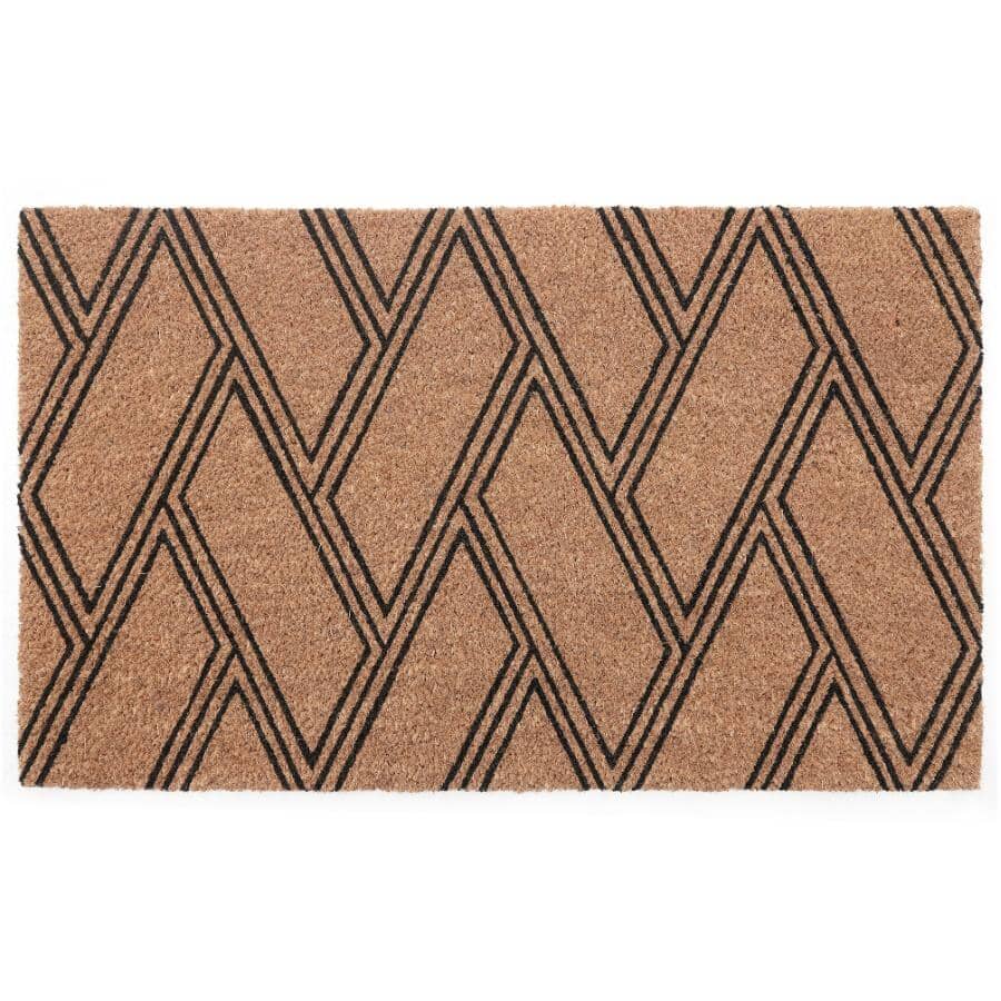 FHE Brick Weave Coir Door Mat with Rubber Back, 18" x 30" | Home Hardware