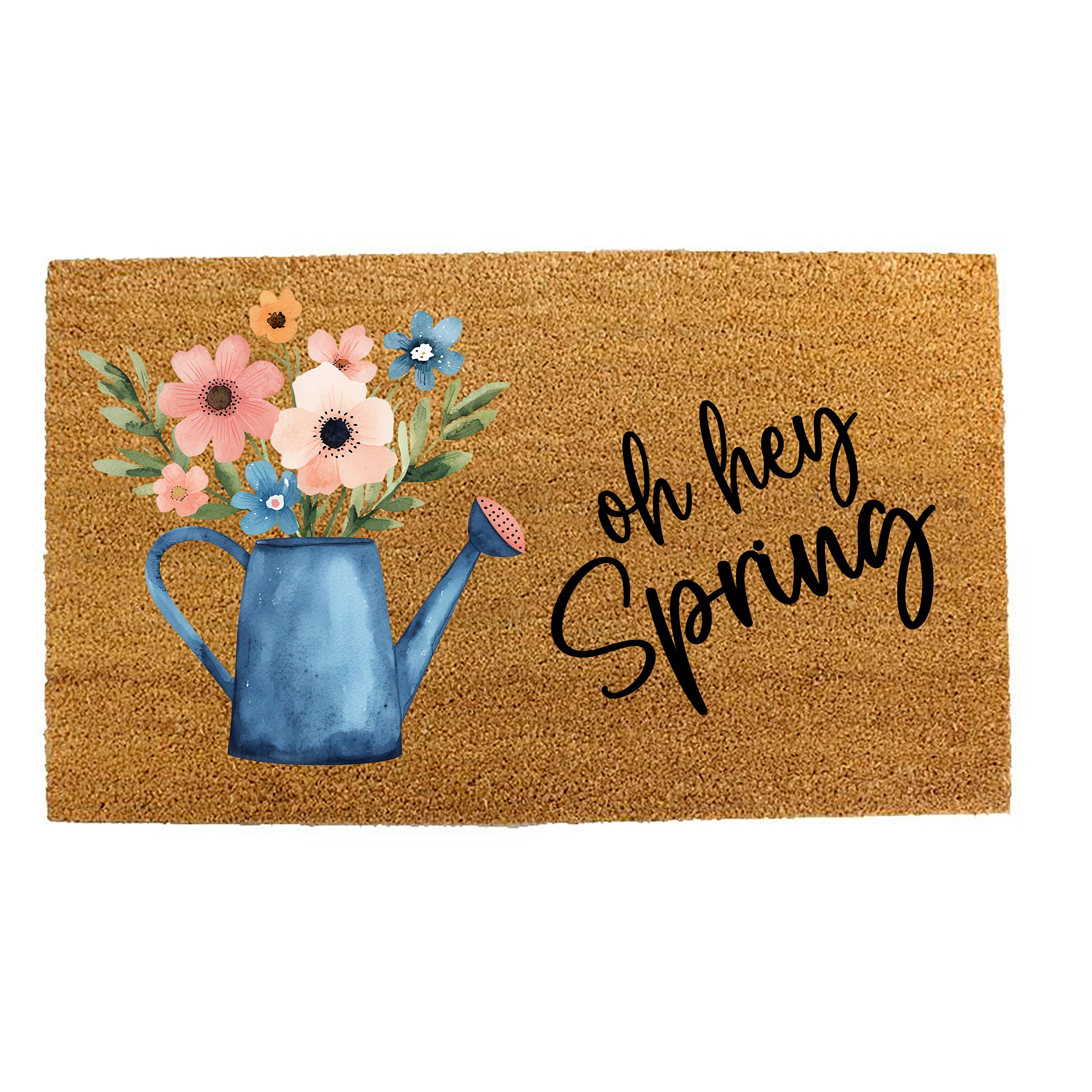 KOPPERS HOME Oh Hey Spring Coir Door Mat | Home Hardware