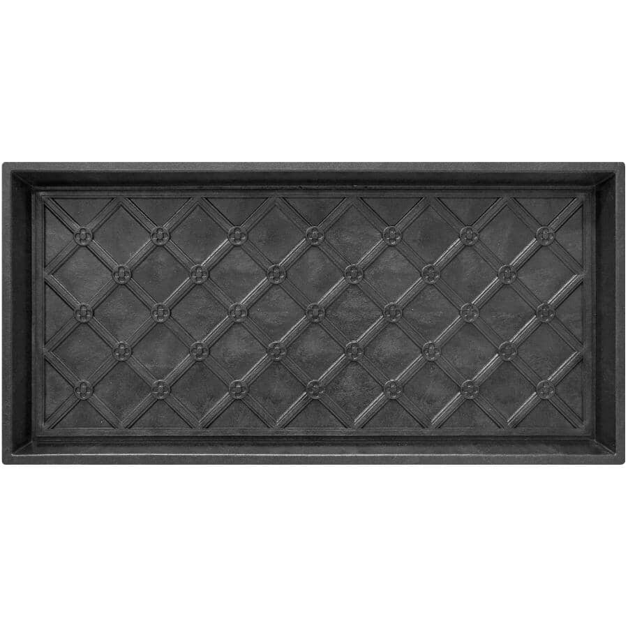 MULTY HOME Manor Lattice Black Boot Tray | Home Hardware
