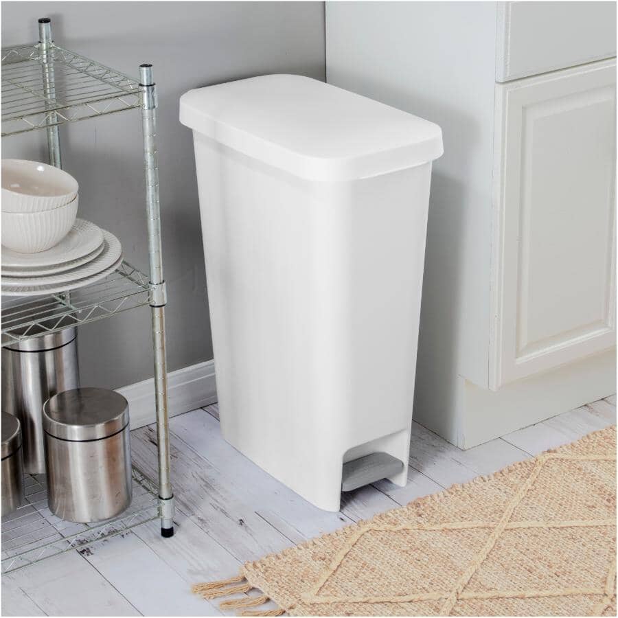 STERILITE Slim Step-On Garbage Can | Home Hardware