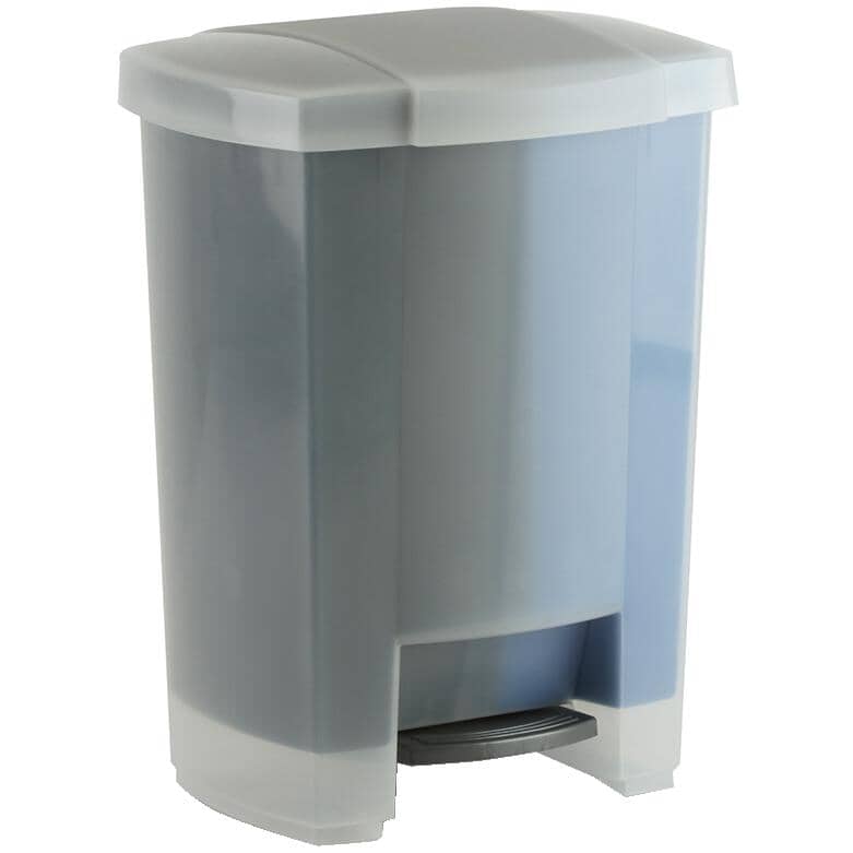 MISTRAL Duet Step-On Garbage Can - White | Home Hardware