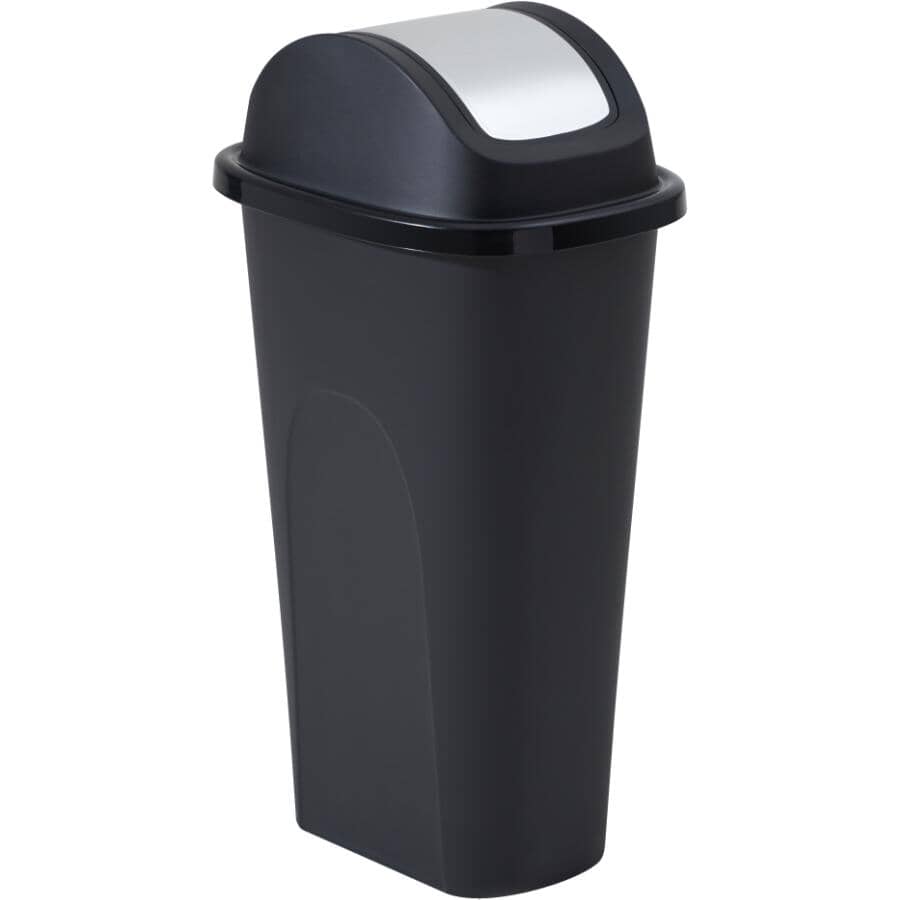 KIS Slim Garbage Can with Stainless Steel Lid | Home Hardware