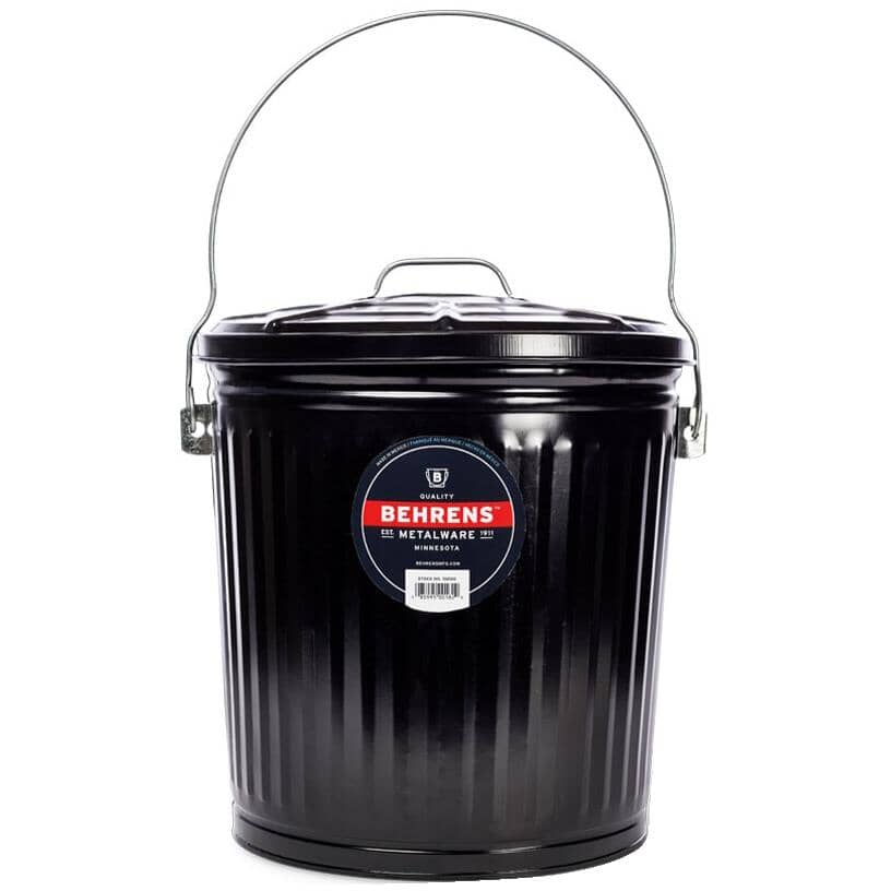 BEHRENS Galvanized Steel Ash Can with Lid | Home Hardware