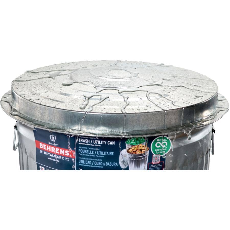 BEHRENS Galvanized Garbage Can | Home Hardware