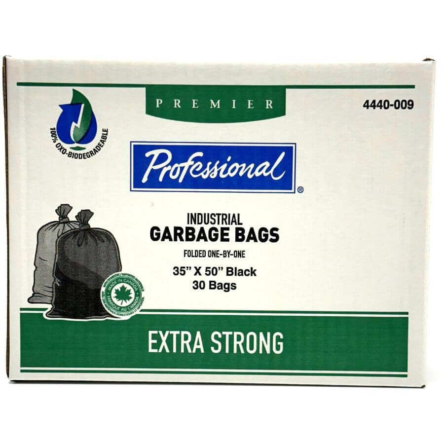PROFESSIONAL 35" x 50" Biodegradable Garbage Bags | Home Hardware