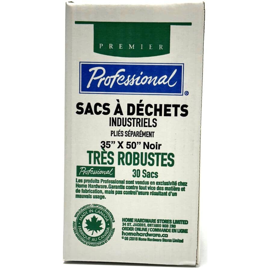 PROFESSIONAL 35" x 50" Biodegradable Garbage Bags | Home Hardware