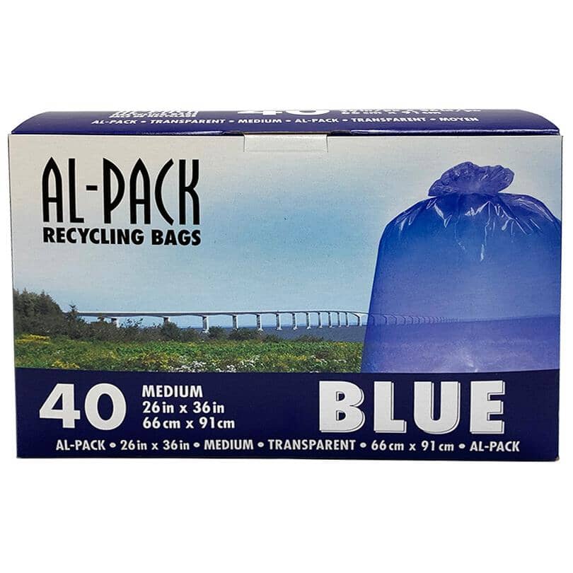 AL-PACK 26" x 36" Regular Blue Recycling Bags | Home Hardware