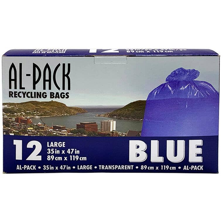AL-PACK 35" x 47" Extra Large Blue Recycling Bags | Home Hardware