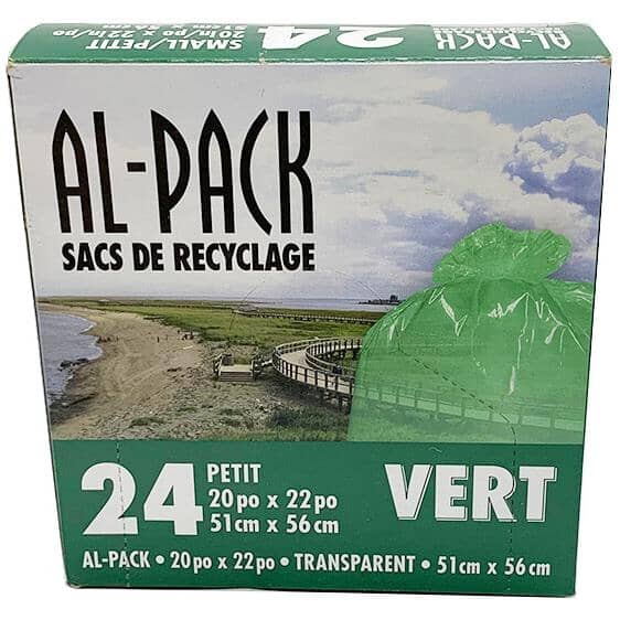 AL-PACK 20" x 22" Small Green Recycling Bags | Home Hardware