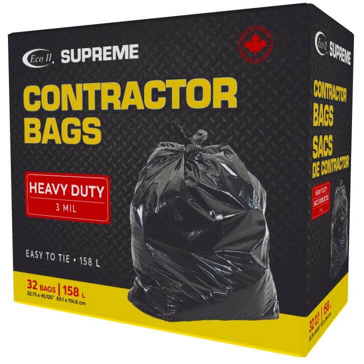 ECO II 32.75" x 45.12" 3.0 Mil Construction Garbage Bags | Home Hardware
