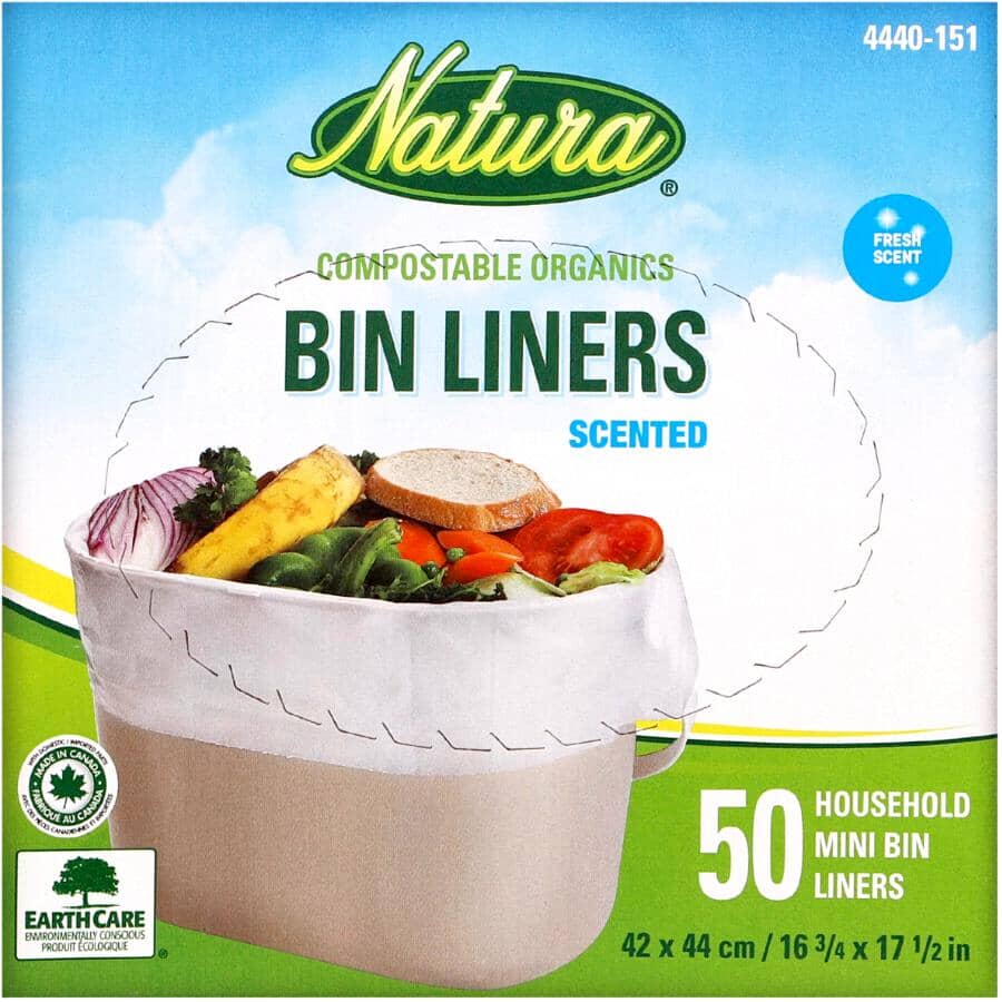 NATURA 16.75" x 17.5" Fresh Scent Compostable Bags | Home Hardware