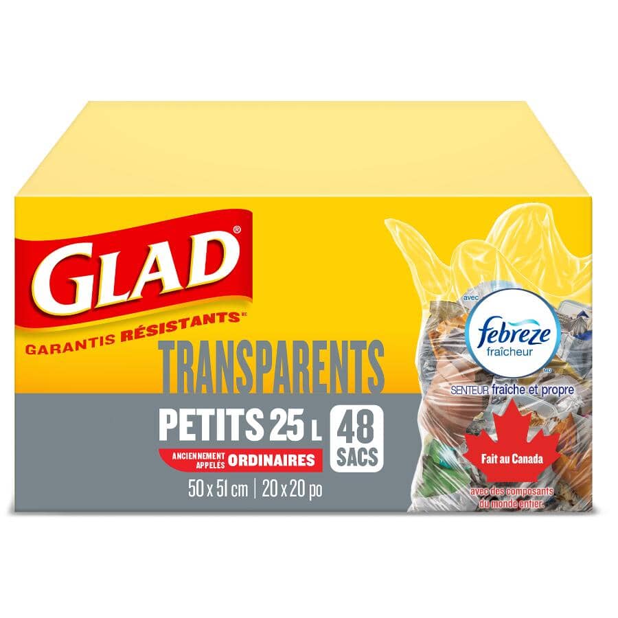 GLAD 20" x 20" Small Garbage Bags with Fresh Clean Scent | Home Hardware