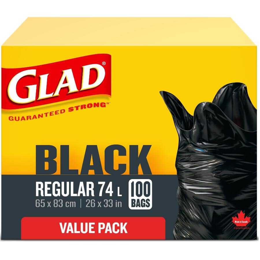 GLAD 26" x 33" Regular Garbage Bags | Home Hardware