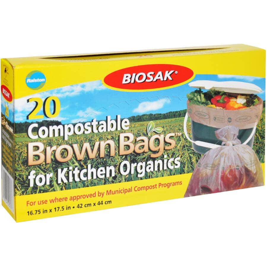 BIOSAK Compostable Brown Bags | Home Hardware