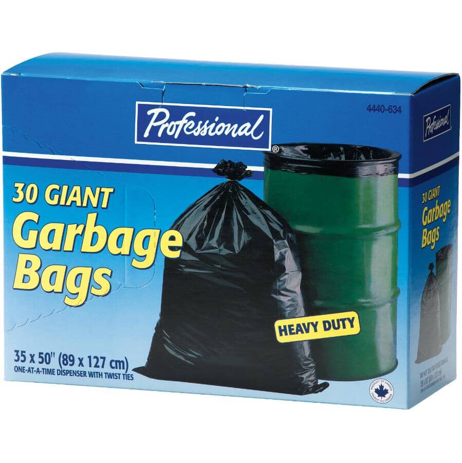 PROFESSIONAL 30 Pack 35" x 50" Extra Large Heavy Duty Garbage Bags ...