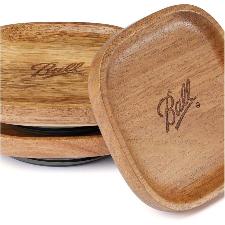 BALL Stack & Store Glass Jar with Wooden Lid | Home Hardware