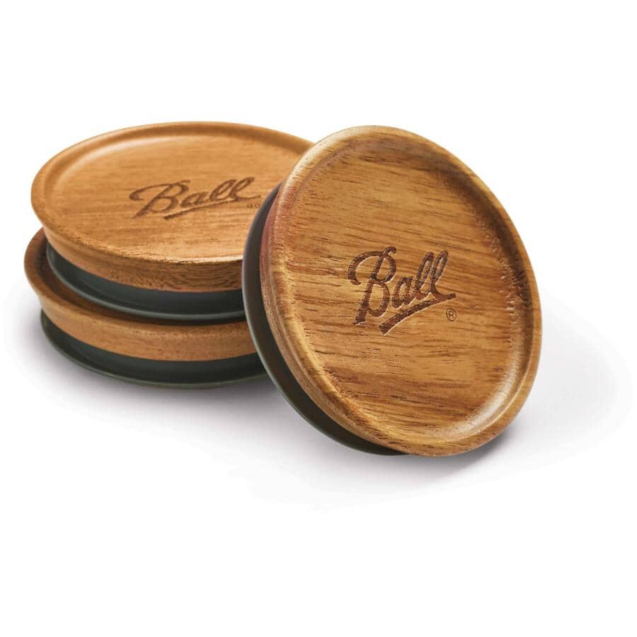 BALL Wooden Replacement Lids for Stack & Store Glass Jars | Home Hardware